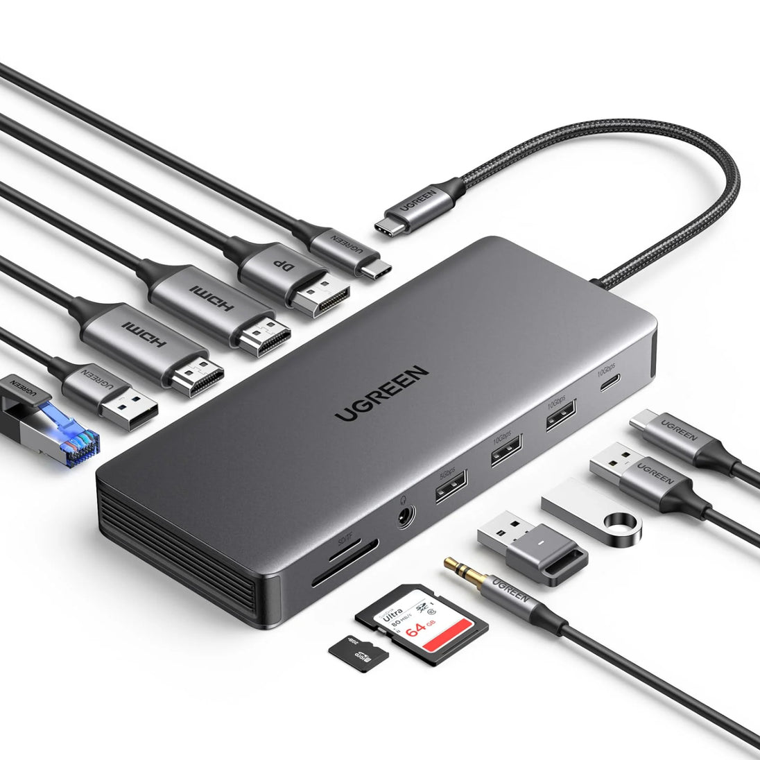 UGreen CM681 Revodok Pro 13-in-1 USB Type-C HDMI and DisplayPort Docki