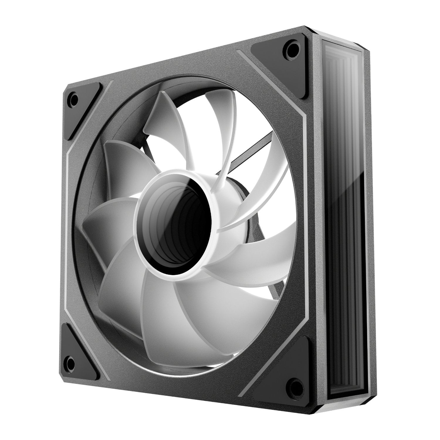 Antec VISION PWM 120mm ARGB Reverse Infinity Mirror Case Fan 3 Pack Bl ...